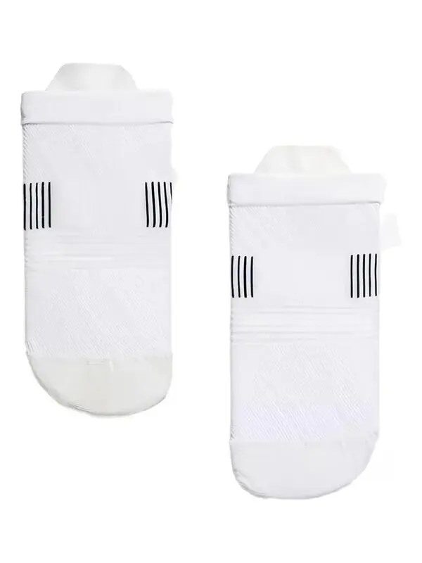 On Ultralight Low Stripe Socks - White