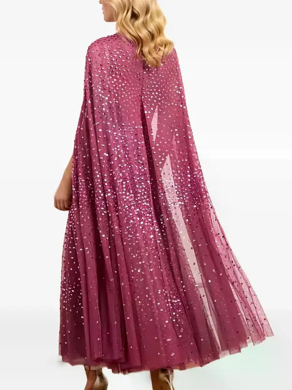 NEEDLE & THREAD Dotted Cape Maxi Dress