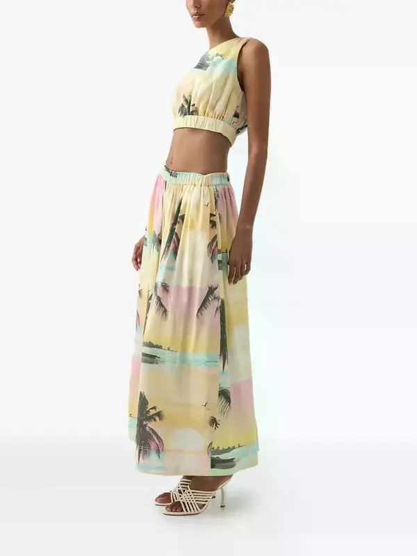 Aje Printed Maxi Skirt