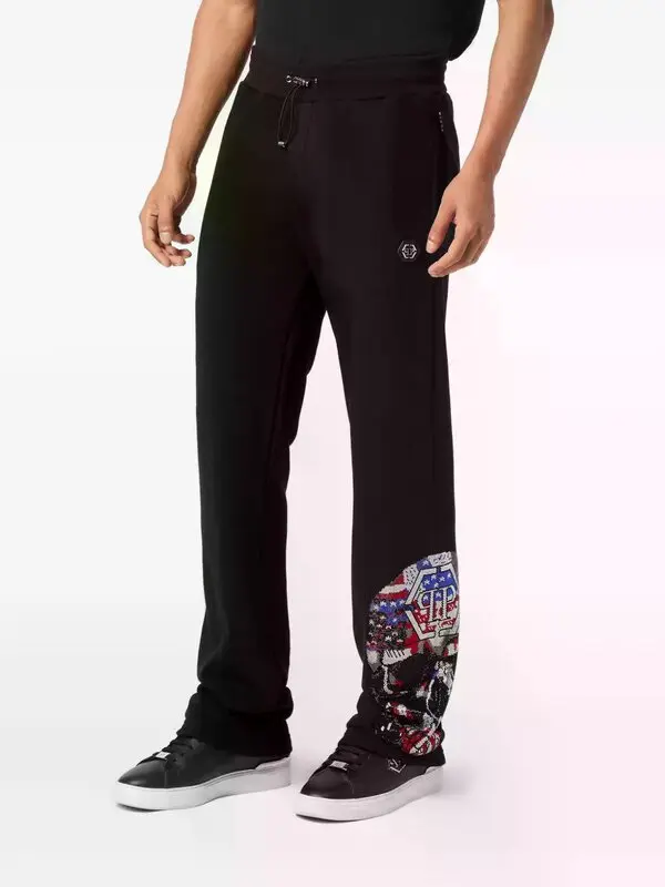 Philipp Plein Embellished-skull Track Pants