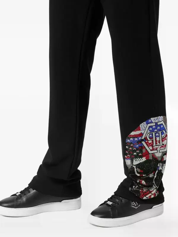 Philipp Plein Embellished-skull Track Pants
