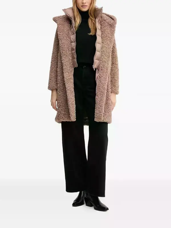BOMBOOGIE Hooded Zip Coat - Neutrals