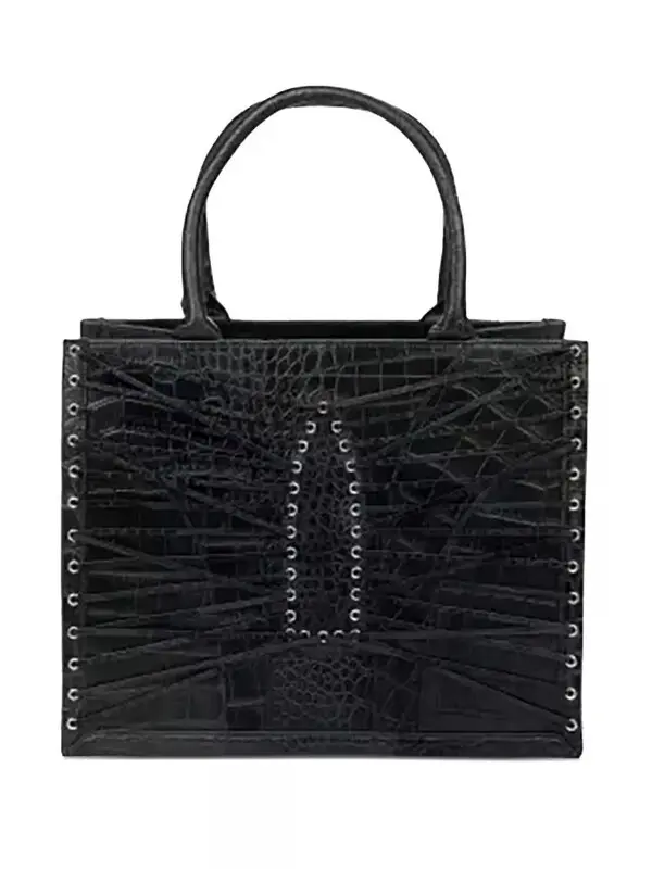 WHO DECIDES WAR BY EV BRAVADO Arch Tote Bag - Black