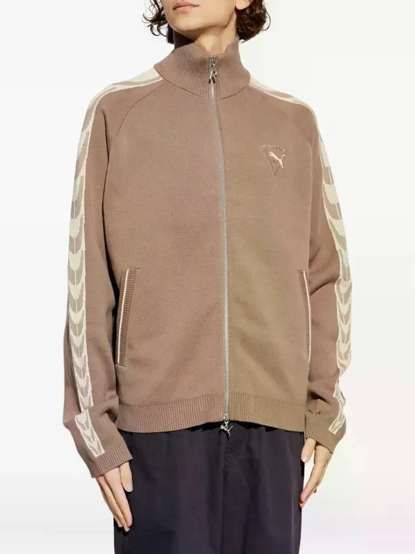 PUMA X Represent Logo-embroidered Zip-up Sweatshirt