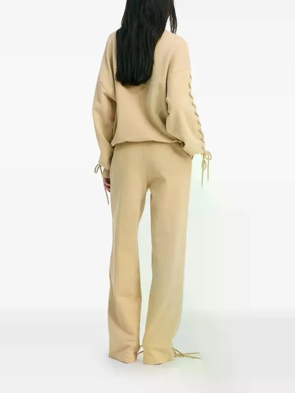 ROTATE BY BIRGER CHRISTENSEN Lace-up Track Pants - Neutrals