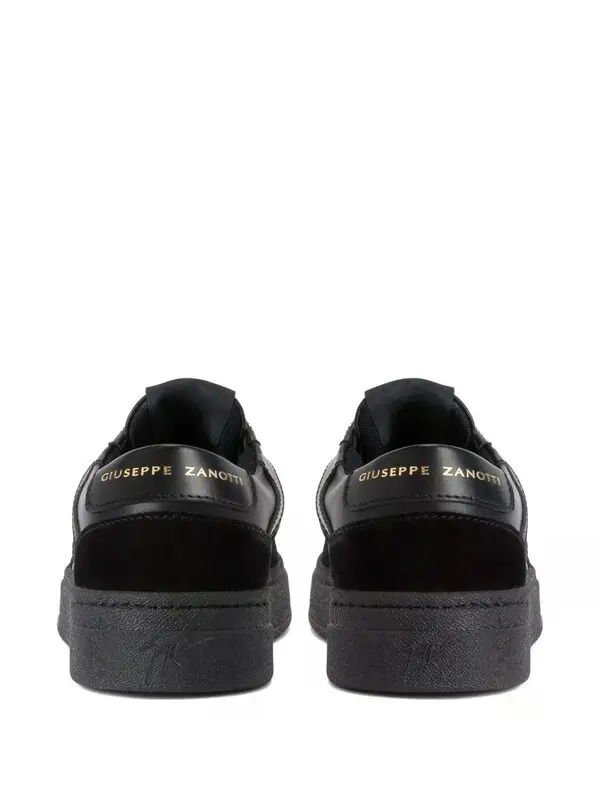 GIUSEPPE ZANOTTI Lace-up Low-top Sneakers - Black