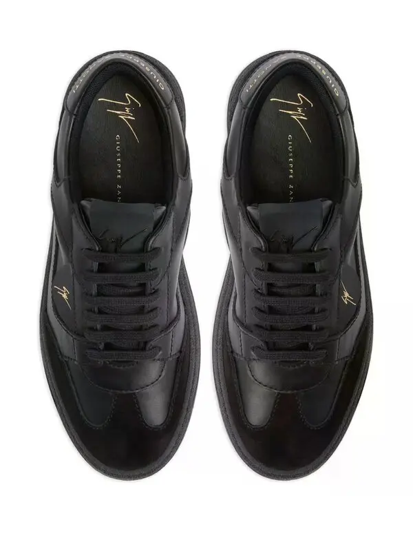 GIUSEPPE ZANOTTI Lace-up Low-top Sneakers - Black
