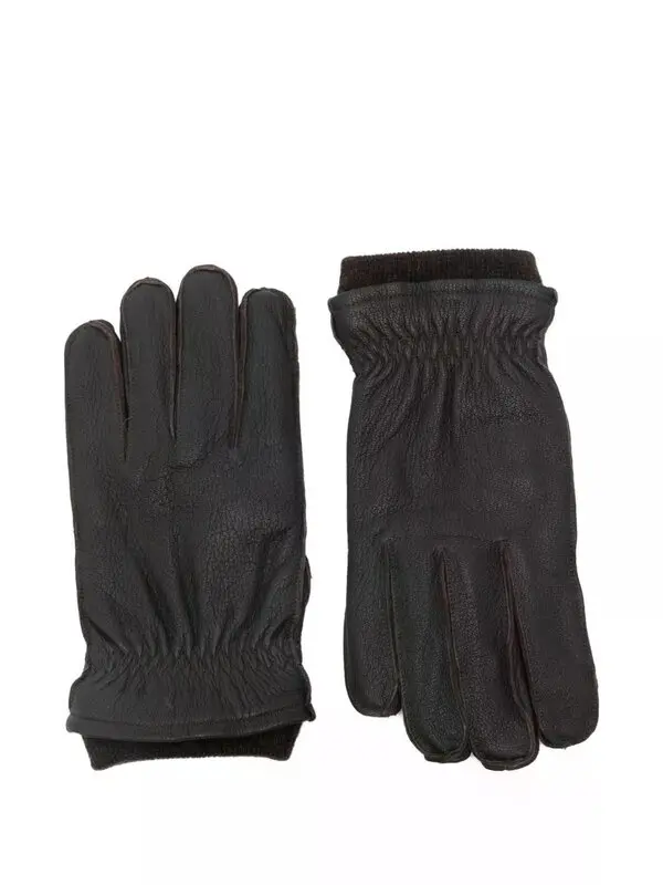 Barbour Leather Gloves - Brown