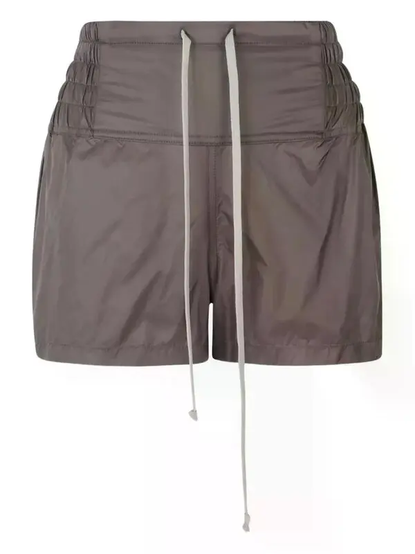 Rick Owens Ruched Boxing Shorts - Grey