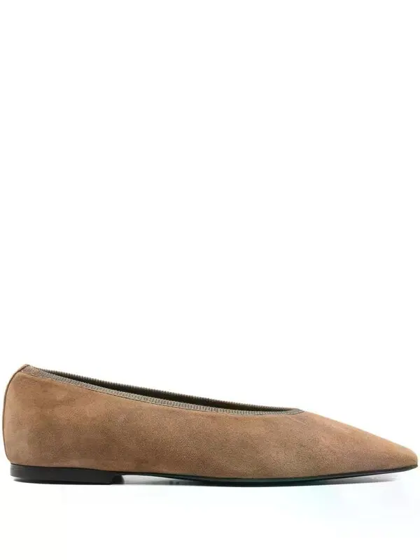 TOTÊME Suede Ballet Flats - Neutrals