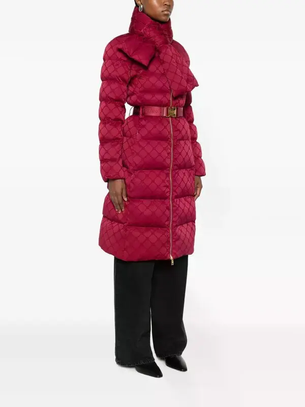 Elisabetta Franchi Belted Padded Parka