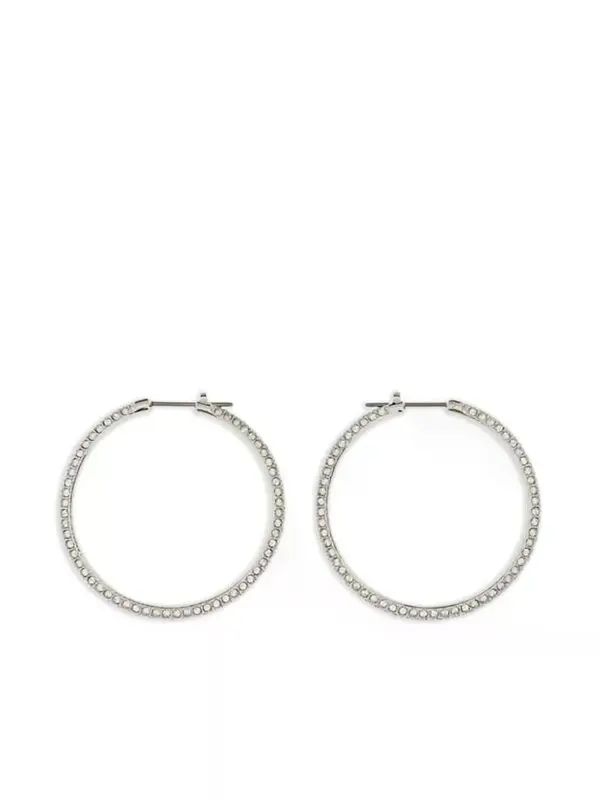SWAROVSKI Dextera Hoop Earrings - Silver