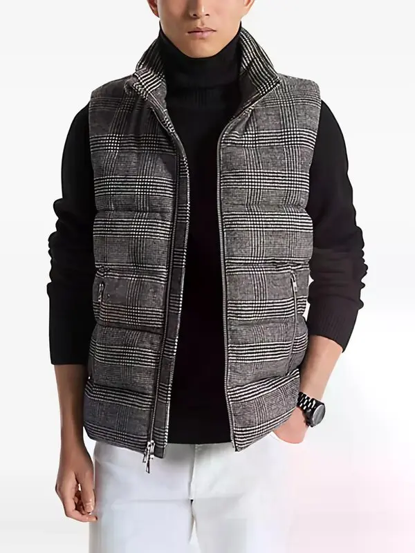 Michael Kors Plaid Padded Vest