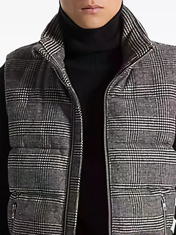 Michael Kors Plaid Padded Vest