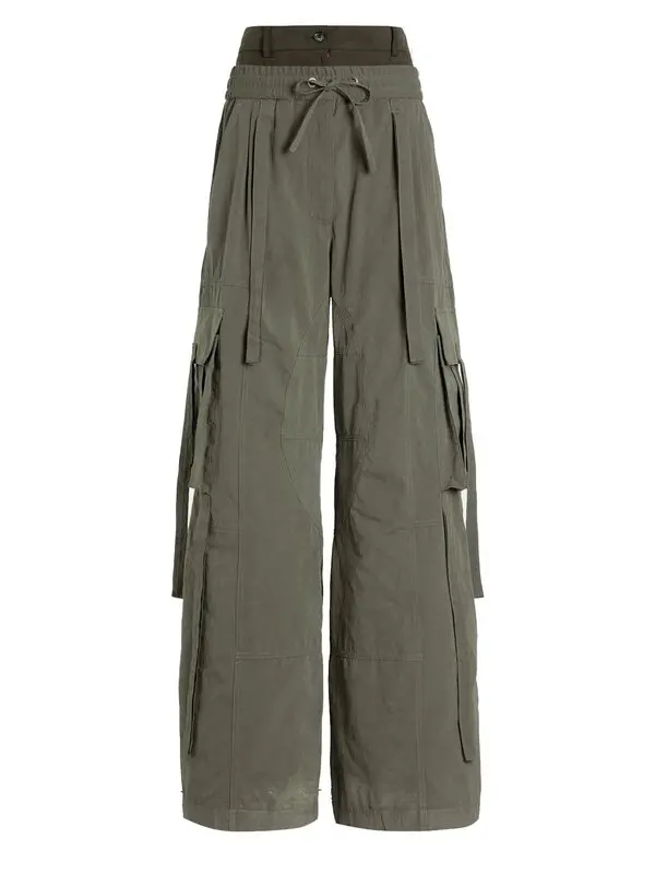 Dolce & Gabbana Waxed Faille Pants - Green