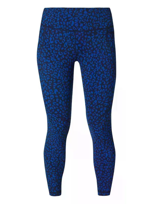 Sweaty Betty Power 7/8 Animal-print Leggings - Blue