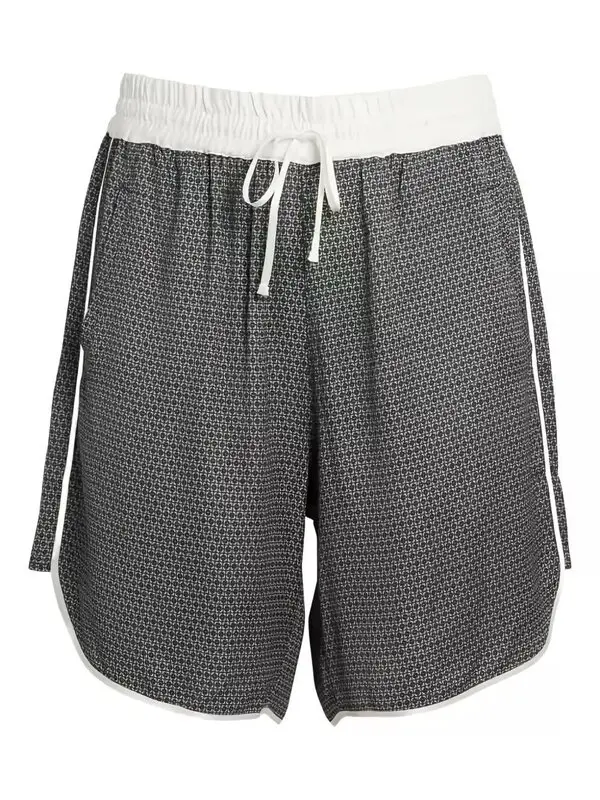 WHYAT Patterned Drawstring Shorts