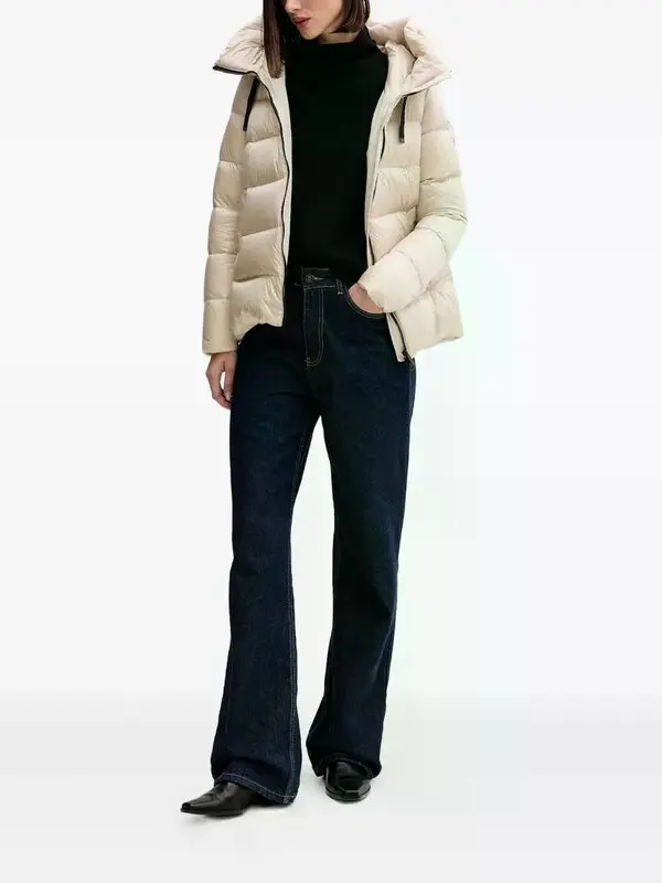 BOMBOOGIE Hooded Padded Jacket - Neutrals