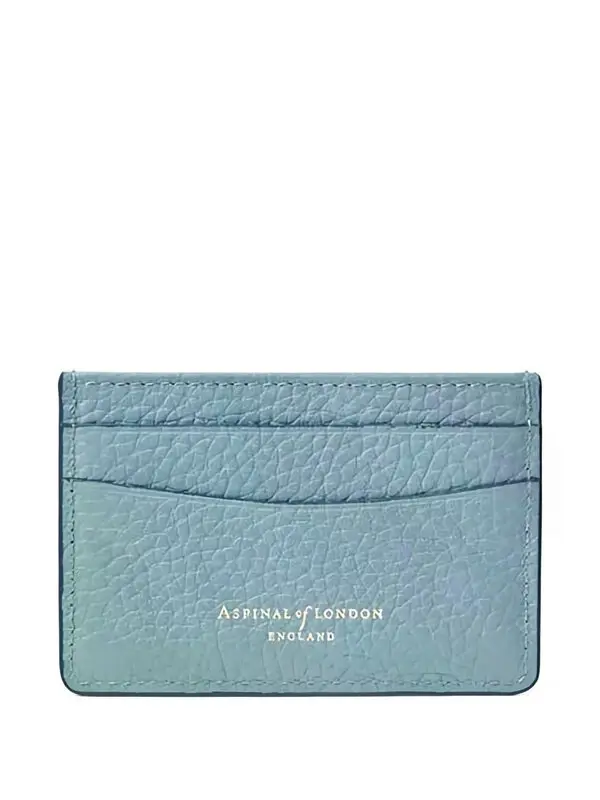 ASPINAL OF LONDON Logo-plaque Cardholder - Blue