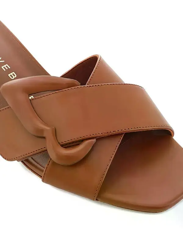 SOPHIA WEBSTER 50mm Blair Buckle Heeled Sandals - Brown