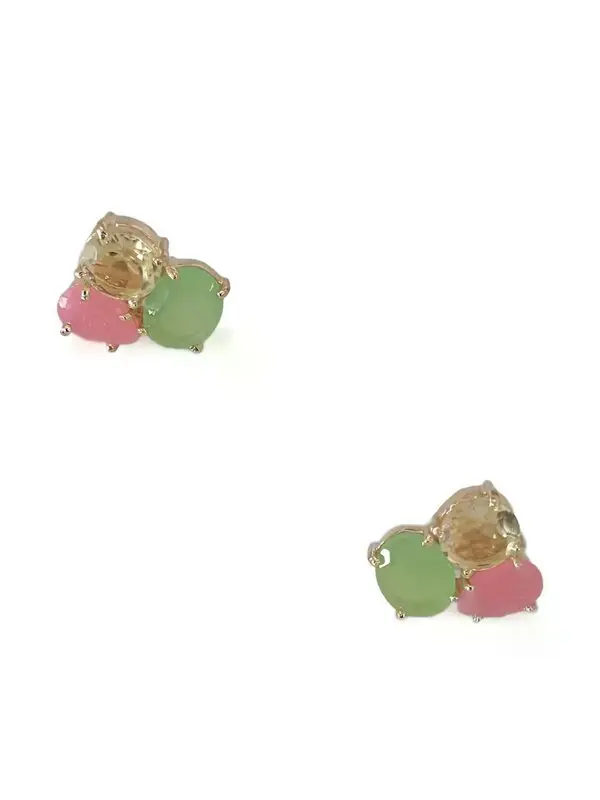 ATELIER MON Stone Stud Earrings