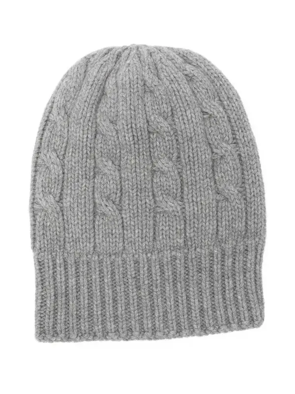 CENERE GB Cashmere Beanie - Grey