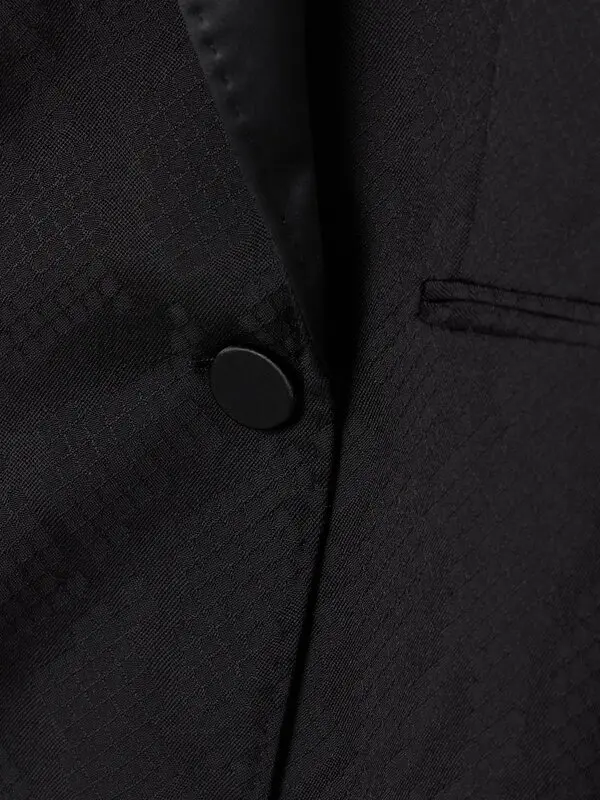 Stella McCartney Oversized Double-breasted Wool Blazer With Satin Trims
