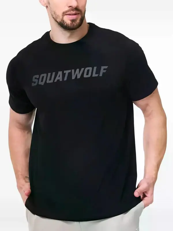 SQUATWOLF Short-sleeve Crew-neck T-shirt - Black