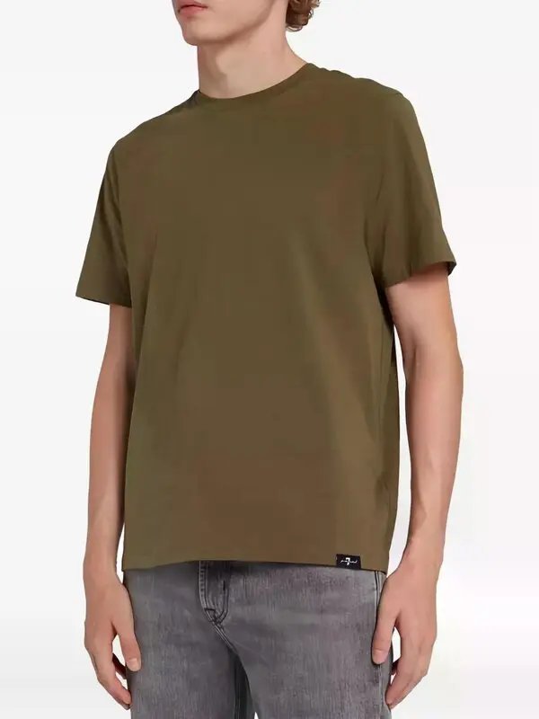 7 For All Mankind Crew-neck T-shirt - Green