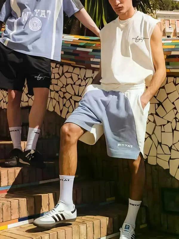 WHYAT Circle Logo Shorts