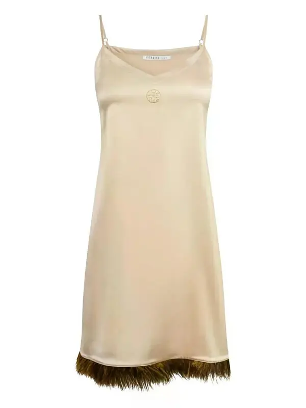 LOUIS FERAUD Feathered Nightdress - Neutrals