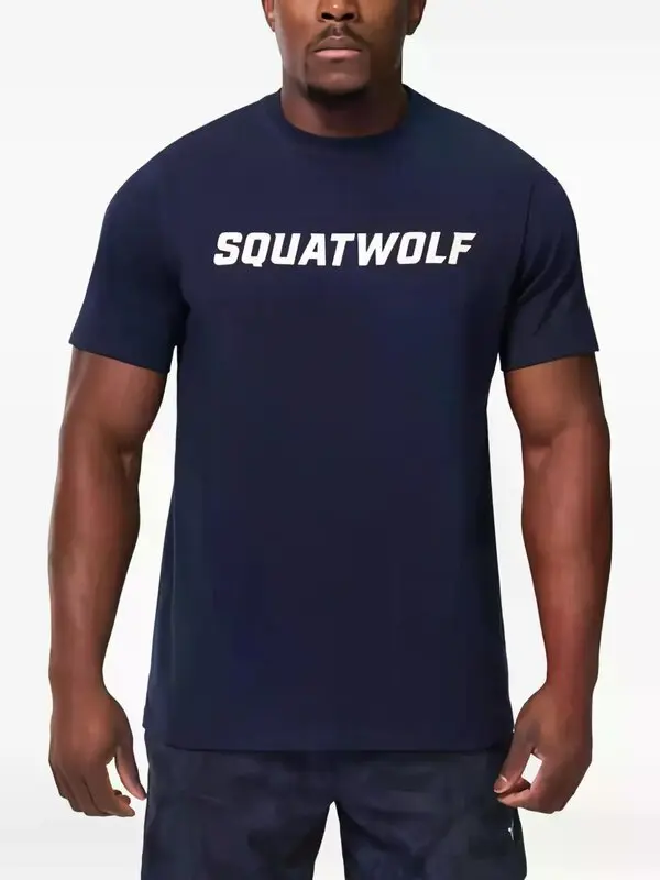 SQUATWOLF Logo Crewneck T-shirt - Blue