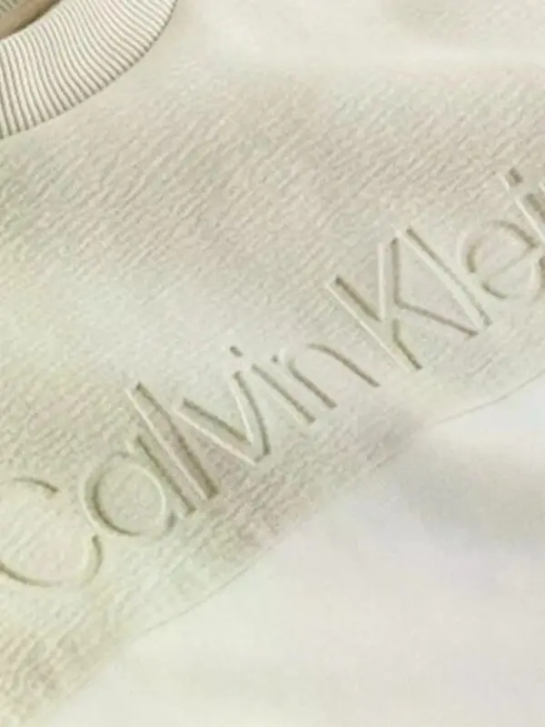 Calvin Klein Logo-debossed Colour-block Sweatshirt