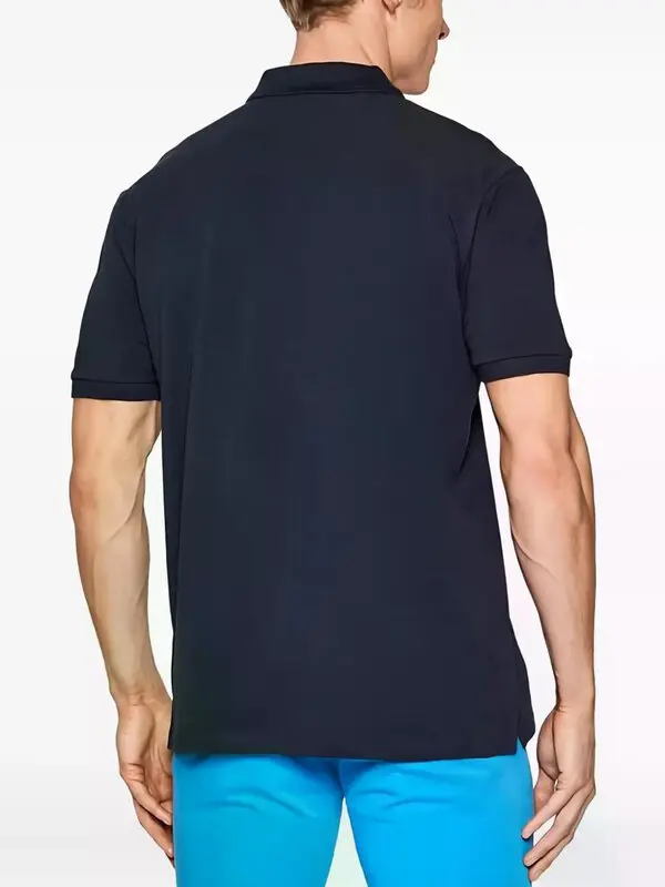 Hugo Logo-detail Polo Shirt - Blue
