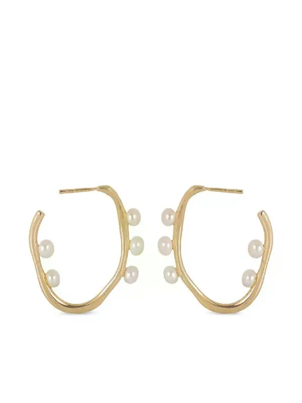 ATELIER MON Pearl Earrings - Gold