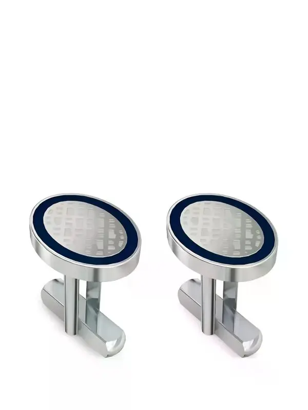 Hugo Boss Oval-shape Cufflinks - Silver