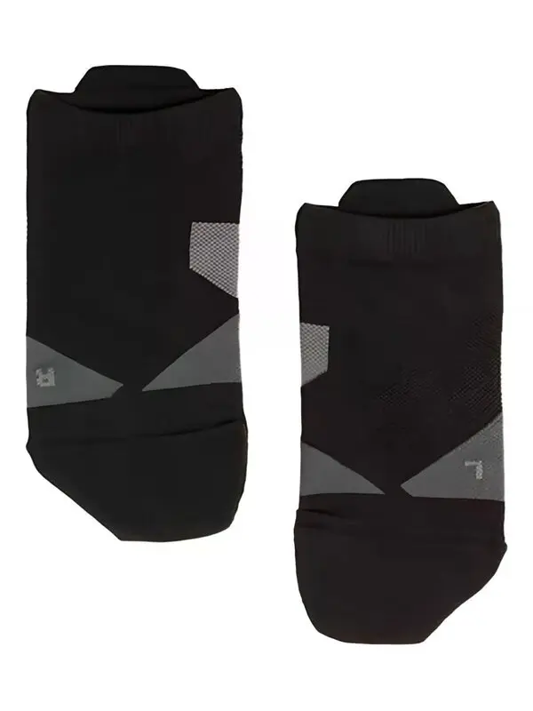 On Geometric-panel Socks - Black