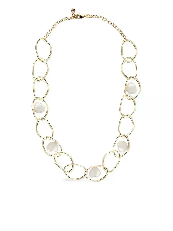 ATELIER MON Grecian Goddess Pearl Necklace - Gold