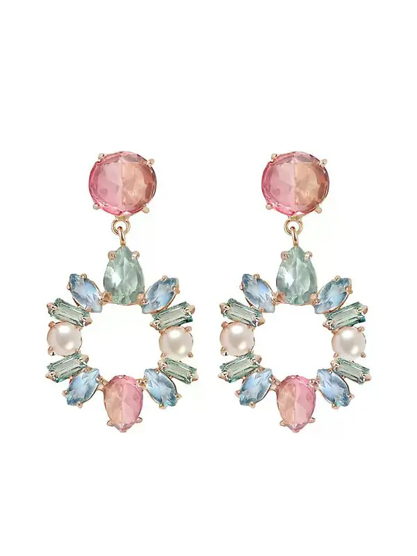 ATELIER MON Candy Cabana Drop Earrings - Gold