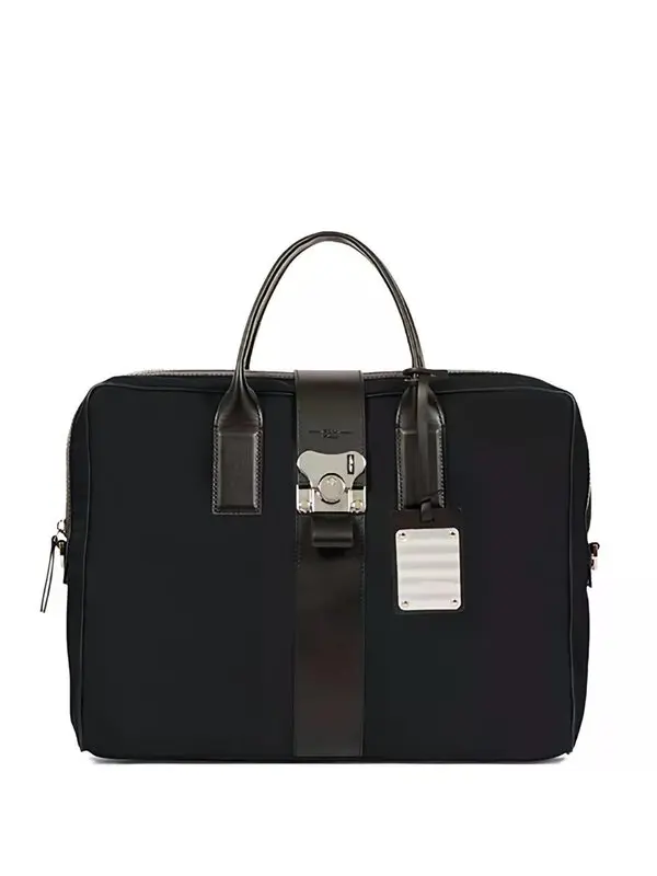FPM MILANO Butterfly-buckle Briefcase - Black