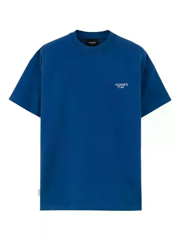 HOMIES MARBELLA Club Crew-neck Logo T-shirt - Blue