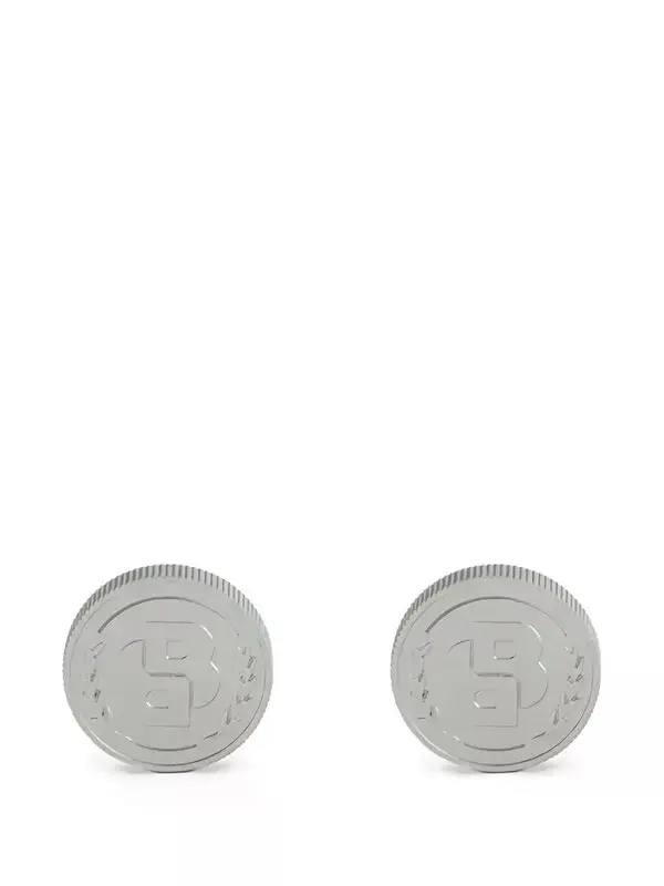 Hugo Boss Round-cut Cufflinks - Silver