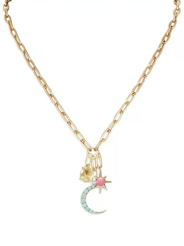 ATELIER MON Moon And Star Necklace - Gold