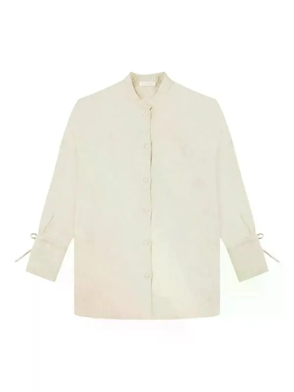 GLANSHIRT Tie-cuff Linen Shirt