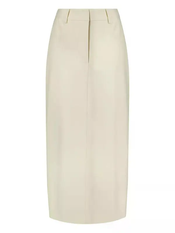 MALINA Asta Back-slit Midi Skirt
