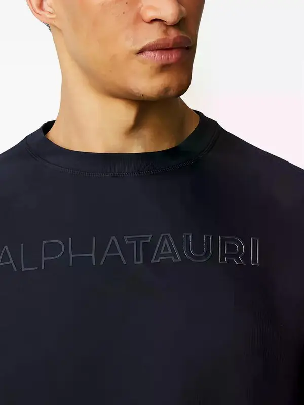 ALPHATAURI Embossed-logo Crew-neck Sweatshirt