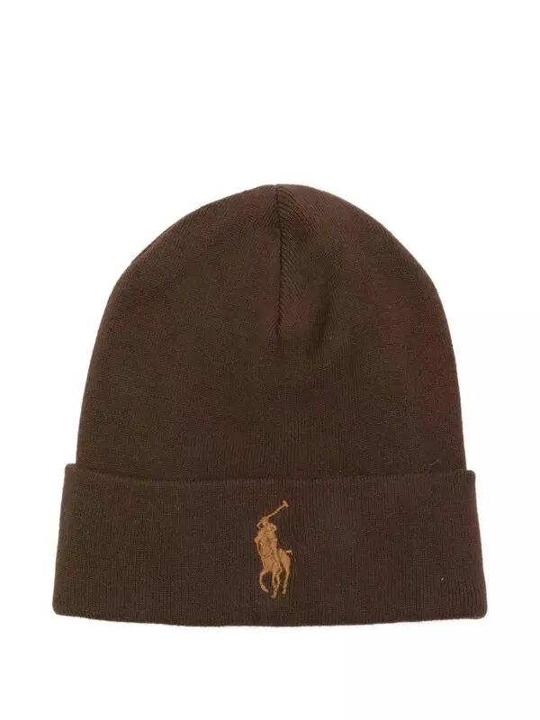 Ralph Lauren Pony-embroidered Beanie - Brown