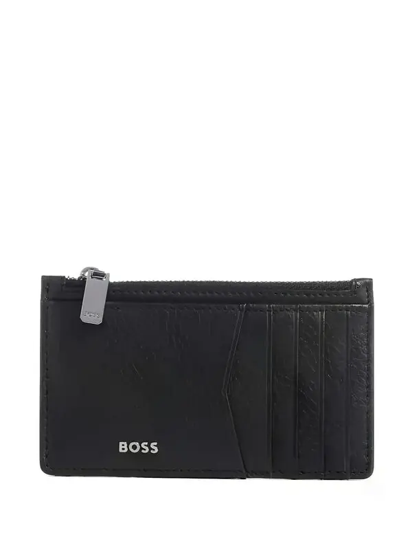 BOSS Zip Card Holder - Black