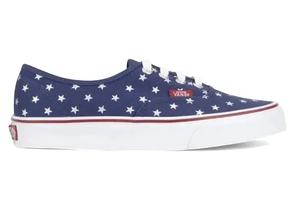 VANS Authentic Studded Stars Sneakers - Red/blue/white