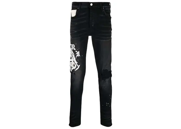 Amiri X Wes Lang Reaper Logo Jeans